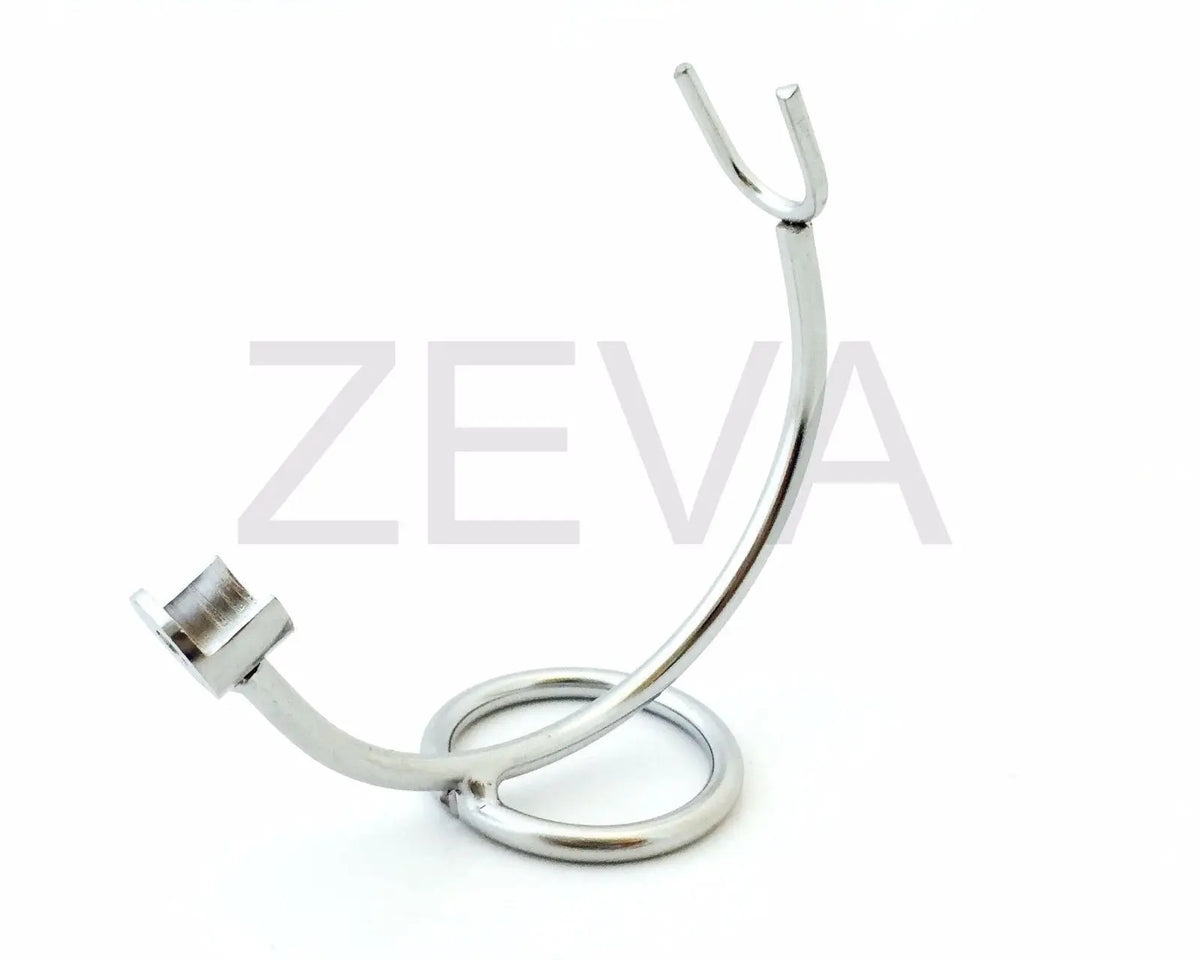 ZEVA CURVED STAINLESS STEEL STAND FOR SAFETY RAZOR, STRAIGHT RAZOR